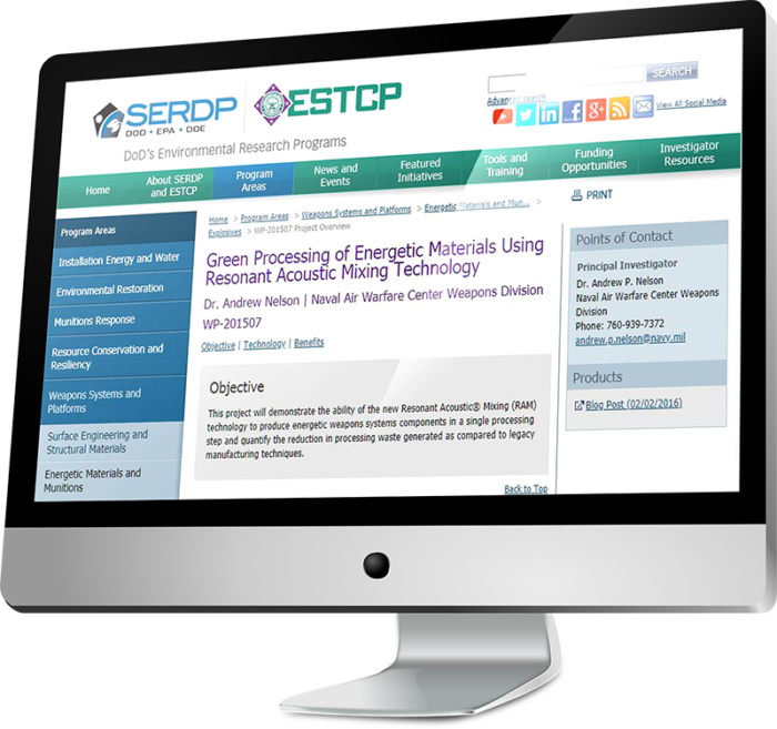 Green Processing of Energetic Materials Using RAM Technology - Resodyn ...